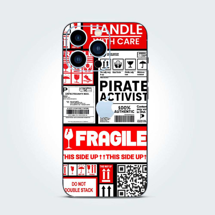 STICK IT UP – Fragile Pattern Phone Skins – High-Quality Phone Skins ...