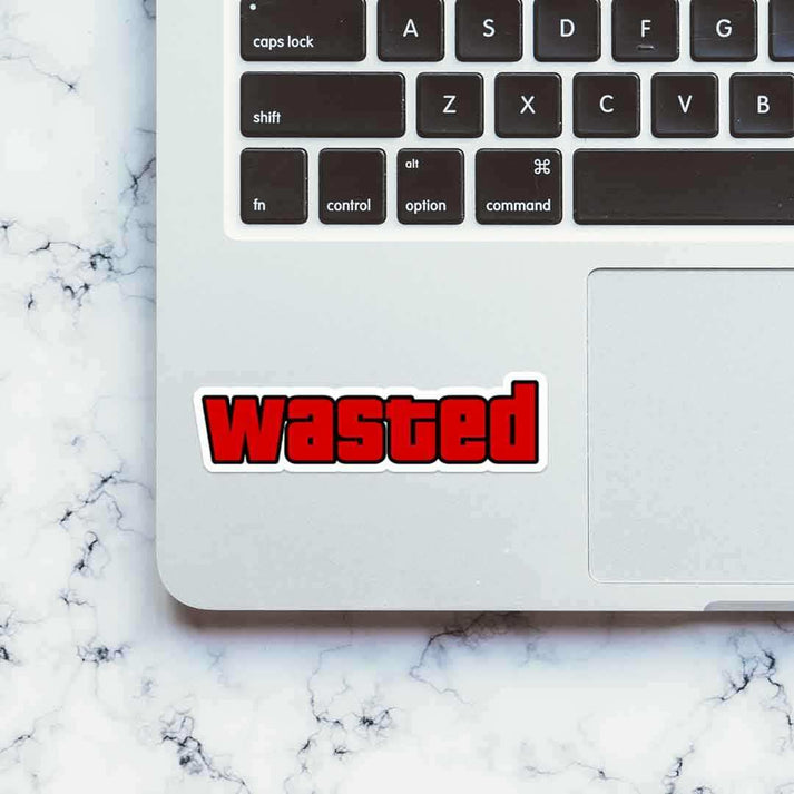 Wasted Sticker - Buy best quality stickers, sticker packs and laptop ...
