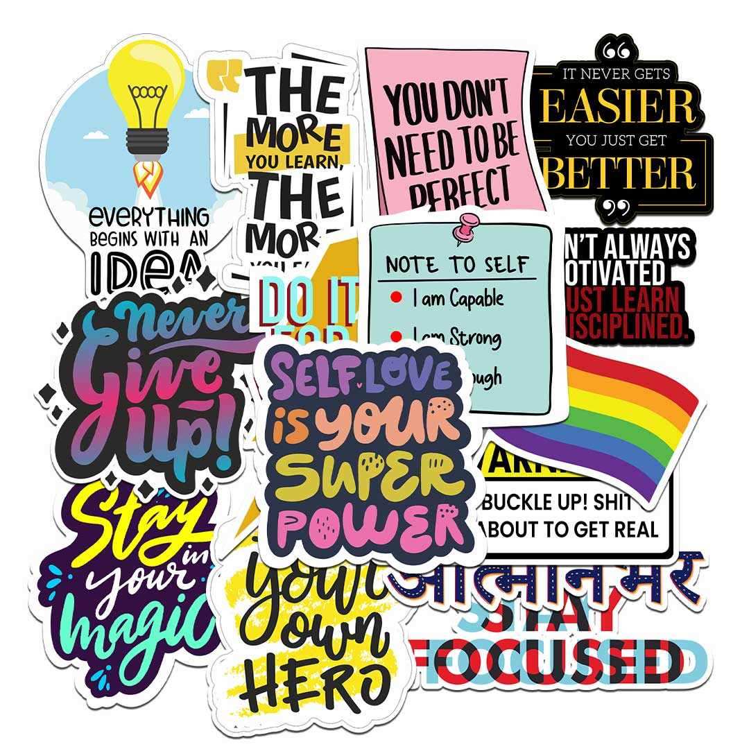 STICK IT UP – Motivational Sticker Pack [15 Sticker] – High-Quality ...