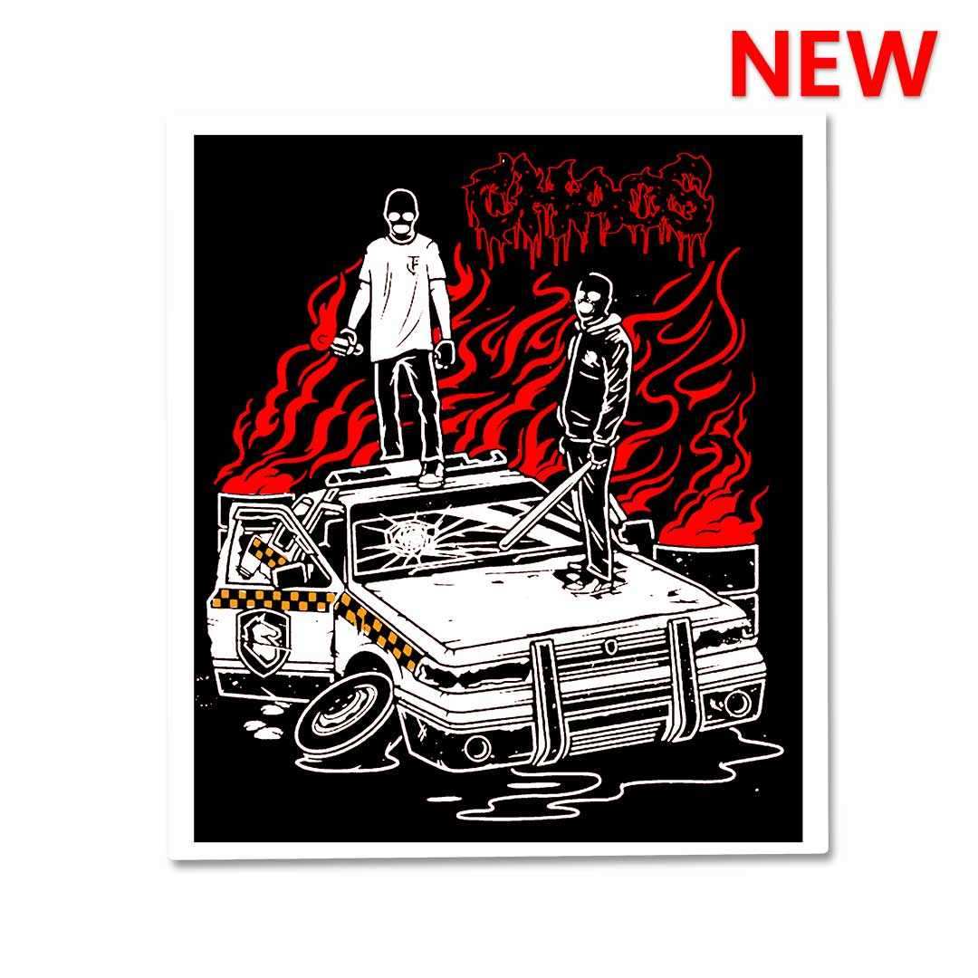 Buy CHAOS Sticker Online | Premium Waterproof Vinyl | STICK IT UP