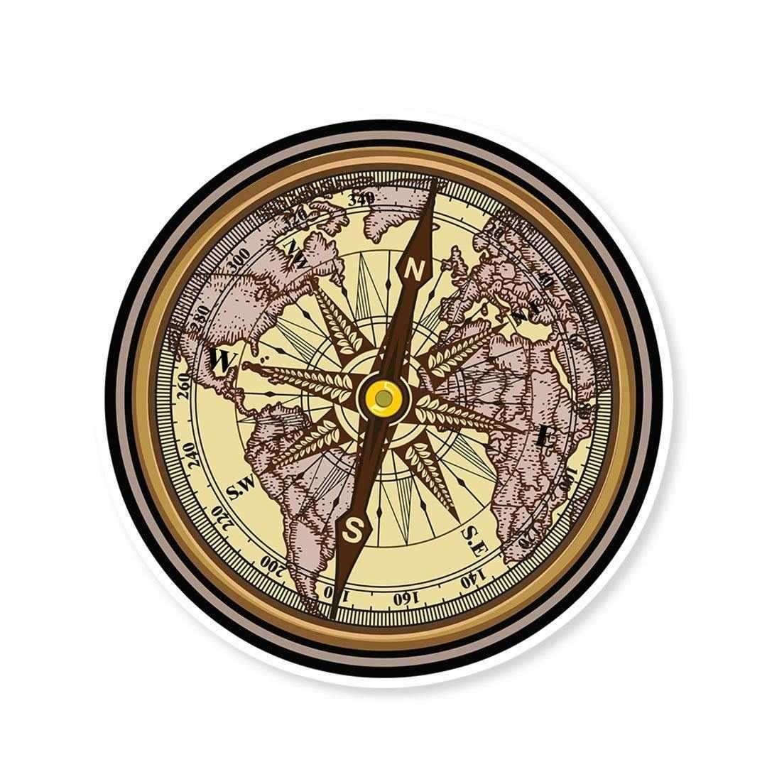 Buy Compass Sticker Online | Premium Waterproof Vinyl | STICK IT UP