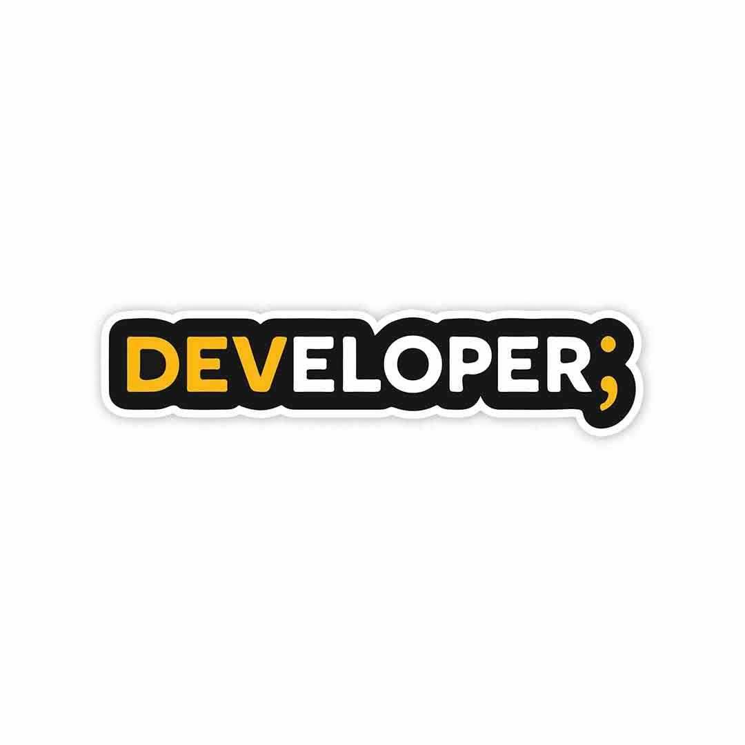 Buy Developer; Sticker Online | Premium Waterproof Vinyl | STICK IT UP