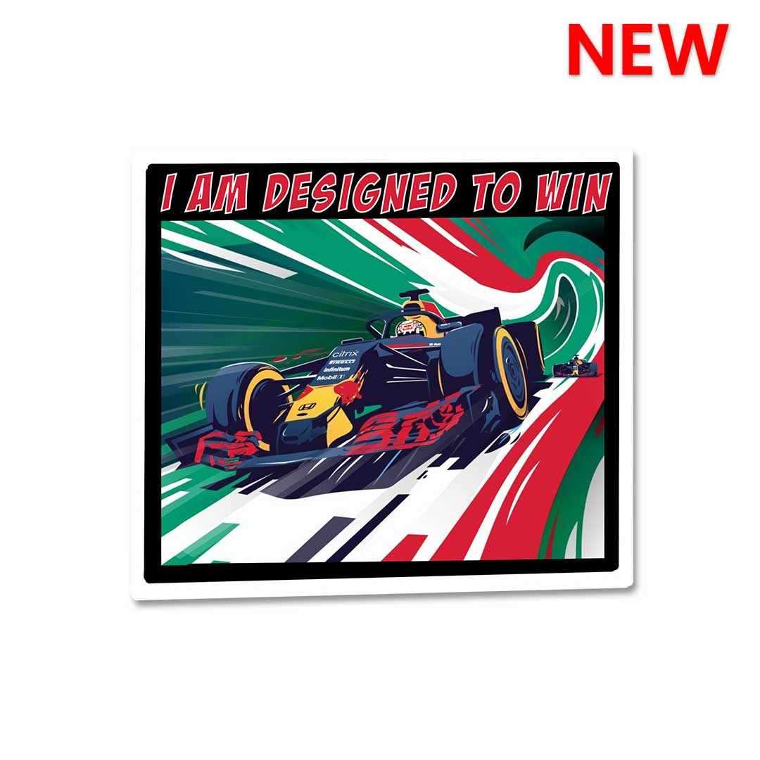 Buy I Am Designed To Win Sticker Online | Premium Waterproof Vinyl ...