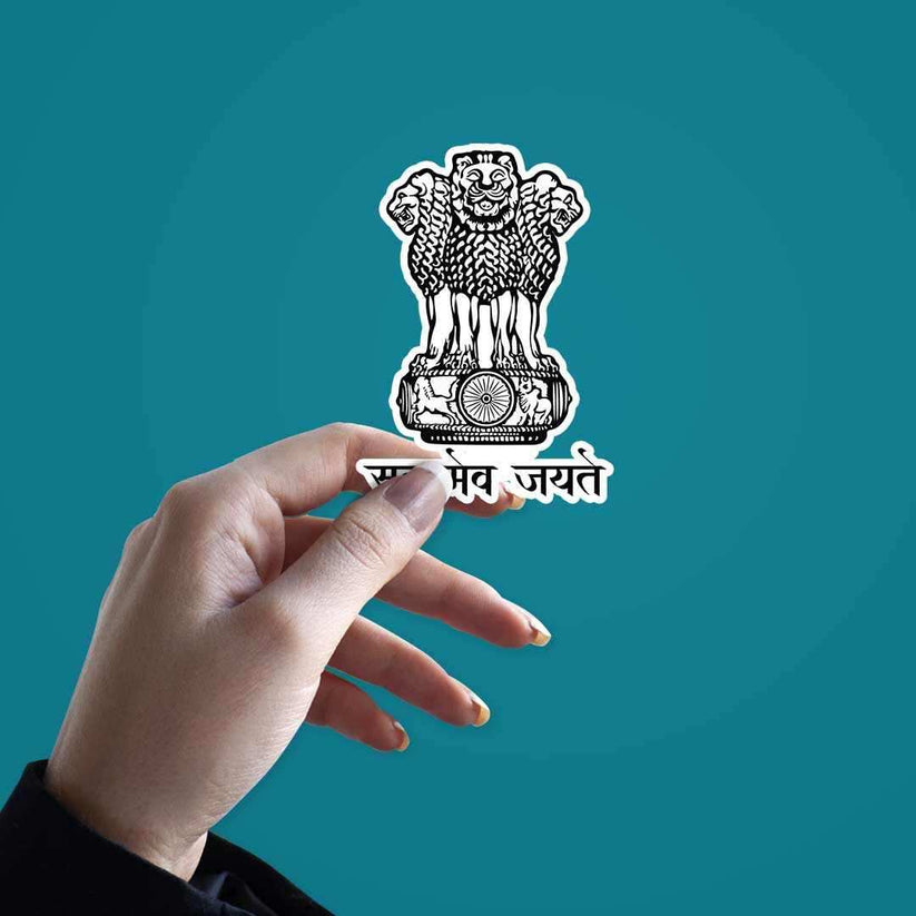 Buy Indian Emblem sticker Online | Premium Waterproof Vinyl | STICK IT UP