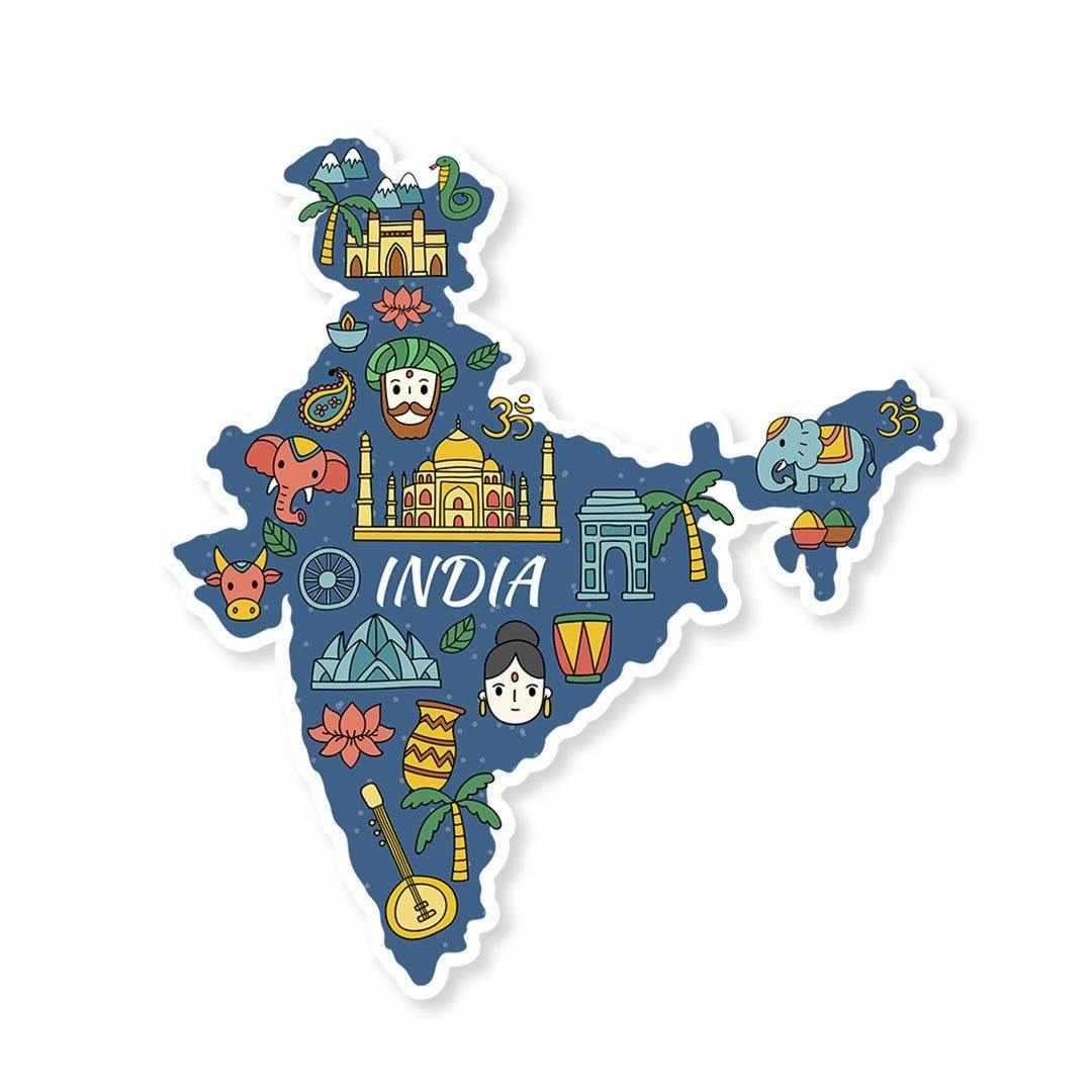 Buy Indian Heritage Sticker Online | Premium Waterproof Vinyl | STICK IT UP