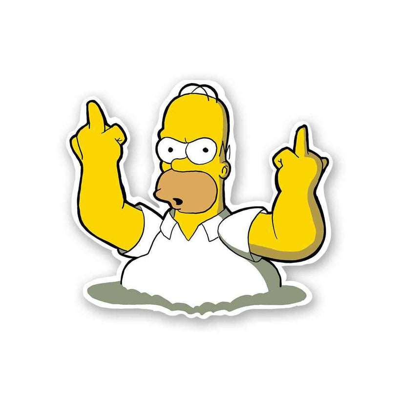 Irritated Homer Sticker – STICK IT UP