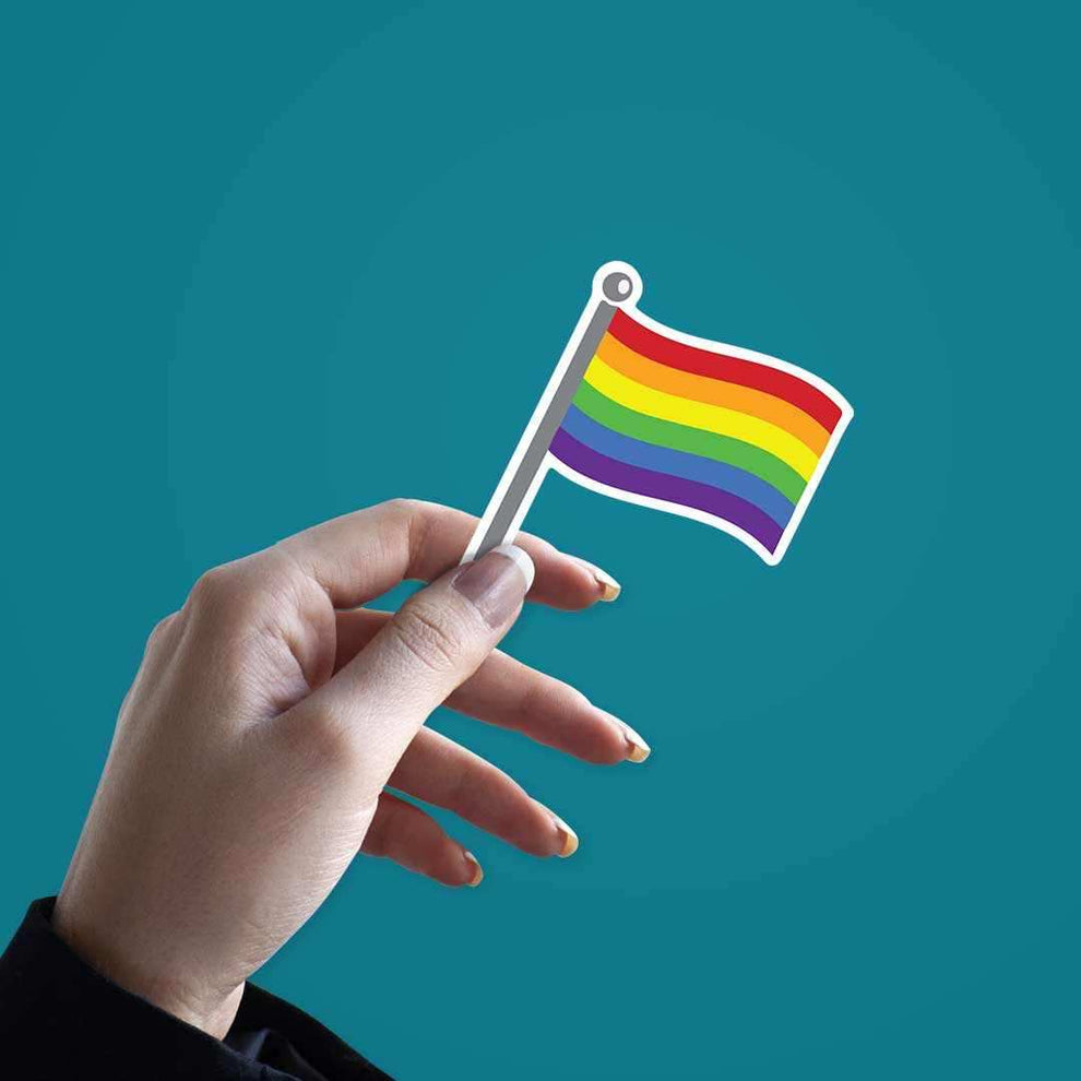 Buy LGBTQ Flag sticker Online | Premium Waterproof Vinyl | STICK IT UP