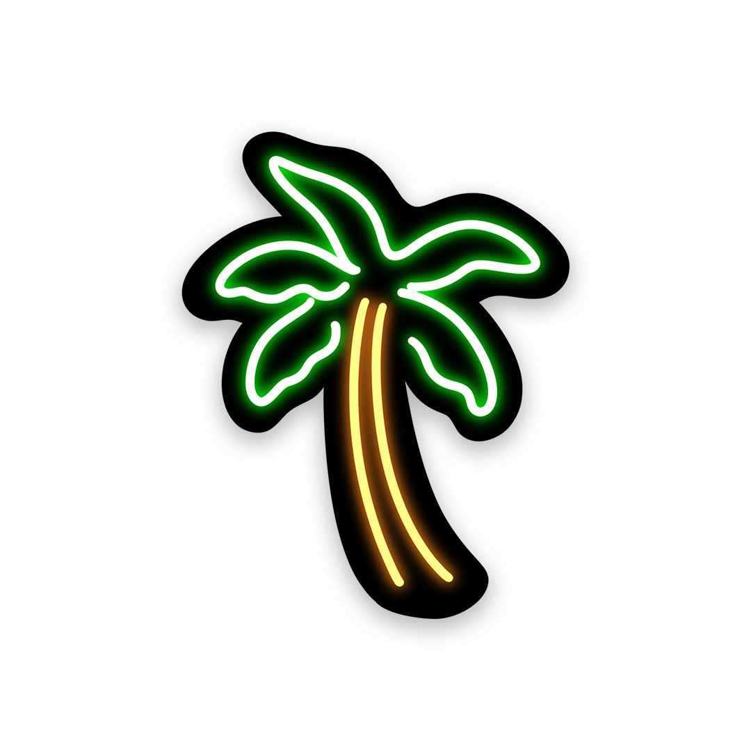 Buy Neon Banyan tree Sticker Online | Premium Waterproof Vinyl | STICK ...