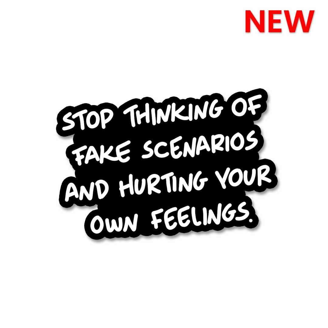 Buy Stop thinking Sticker Online | Premium Waterproof Vinyl | STICK IT UP